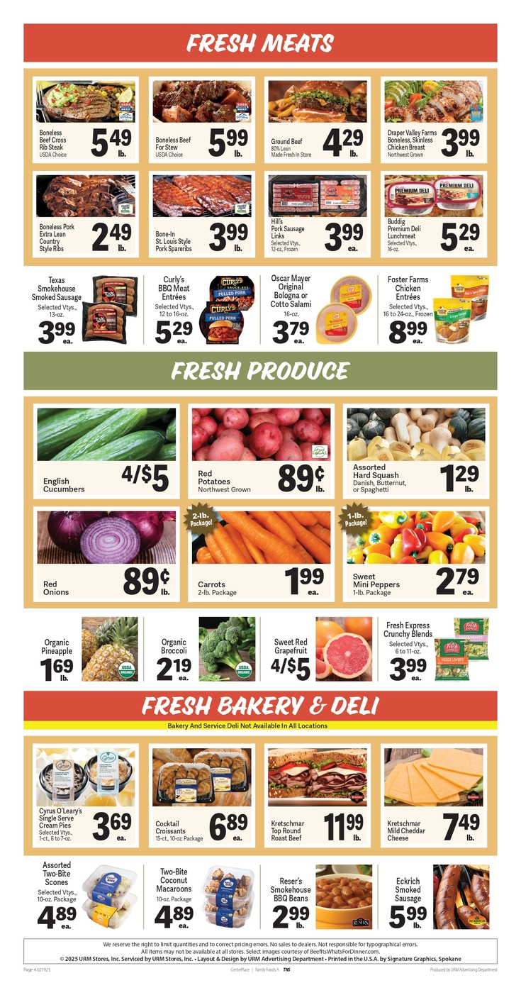 Print Weekly Specials | Family Foods | Walter's Family Foods - 102 ...